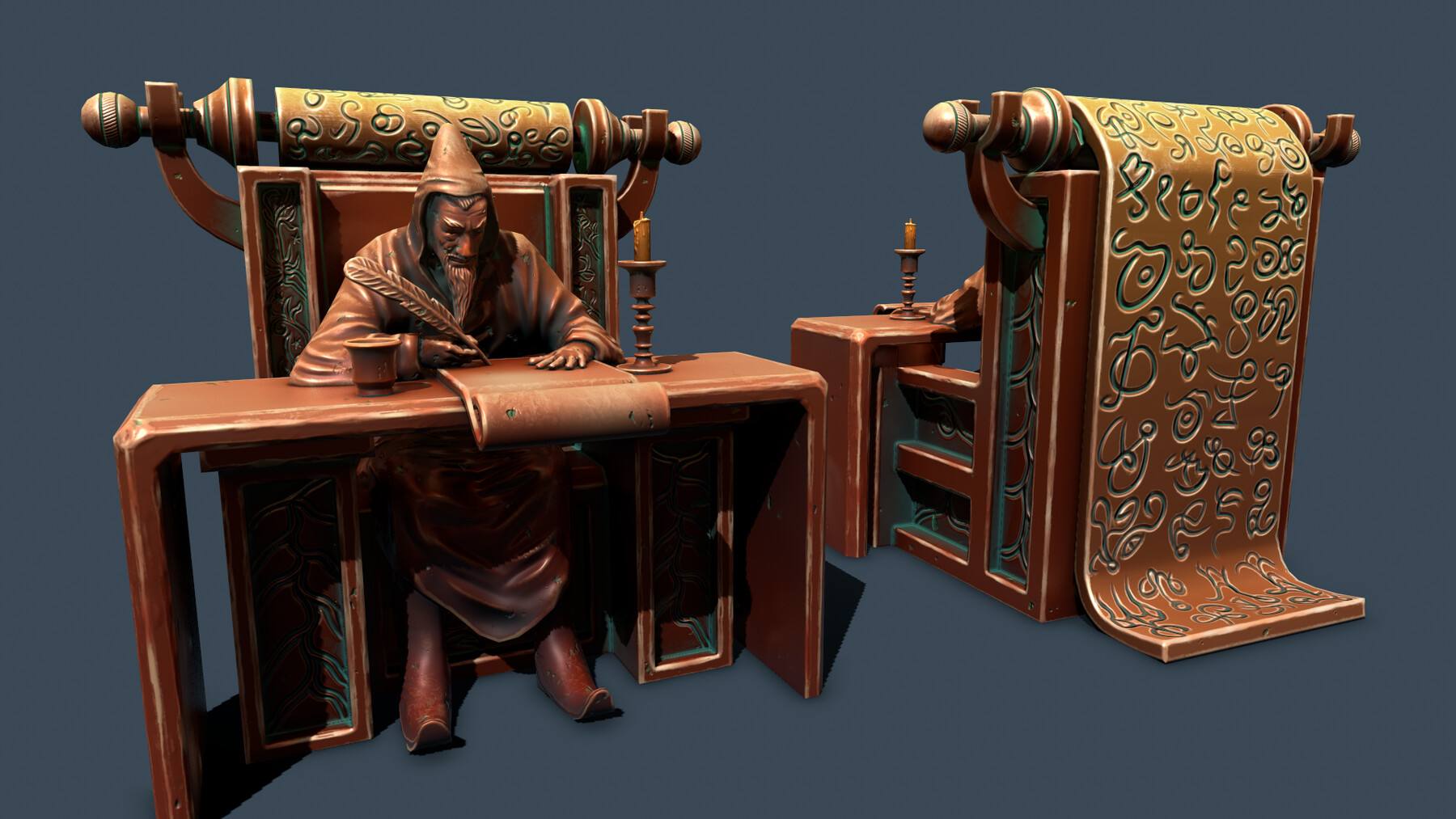 ArtStation - Fantasy statues 2 collection | Game Assets