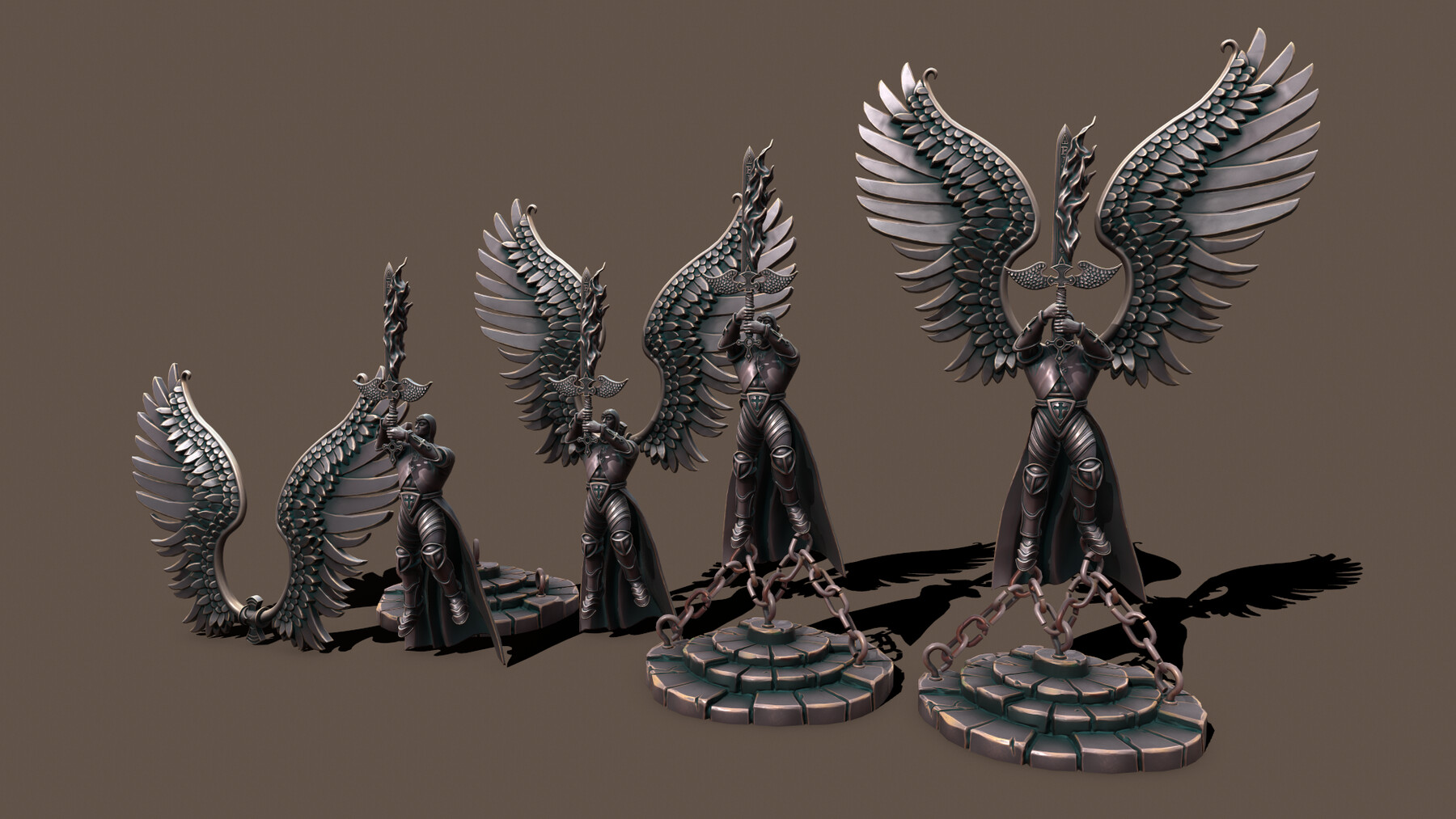 ArtStation - Dark statues collection | Game Assets