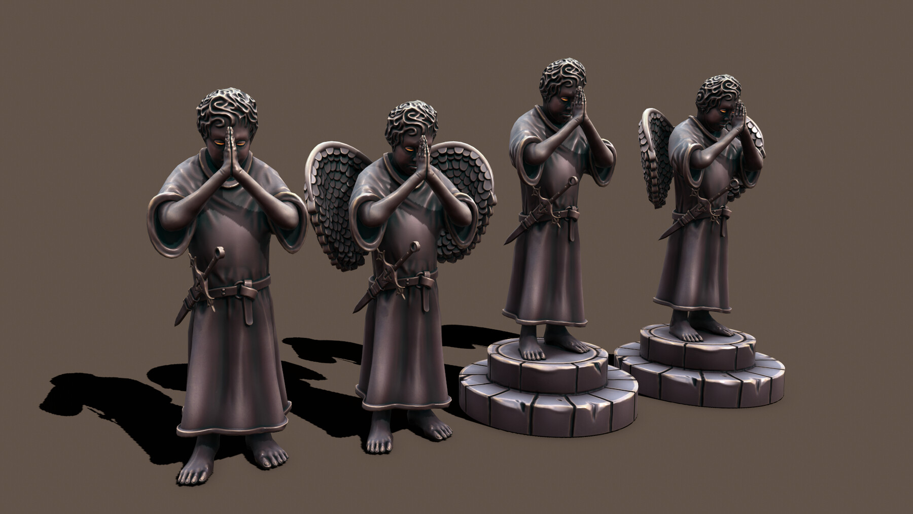 ArtStation - Dark statues collection | Game Assets
