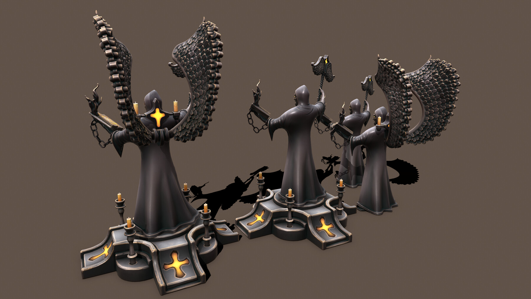 ArtStation - Dark statues collection | Game Assets