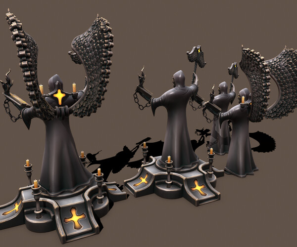 ArtStation - Dark statues collection | Game Assets