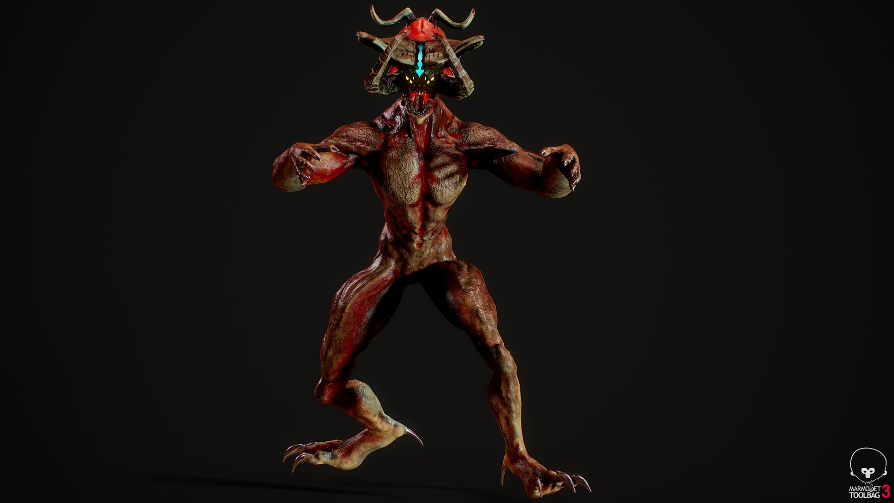 ArtStation - Monster Mutant 4 Low-poly 3D model | Game Assets