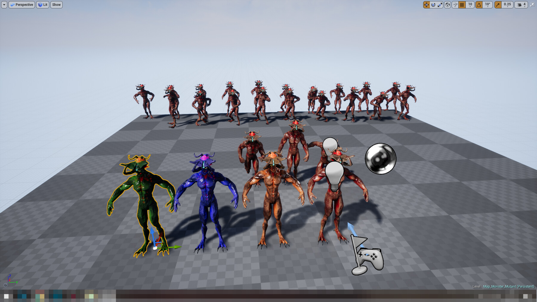 ArtStation - Monster Mutant 4 Low-poly 3D model | Game Assets