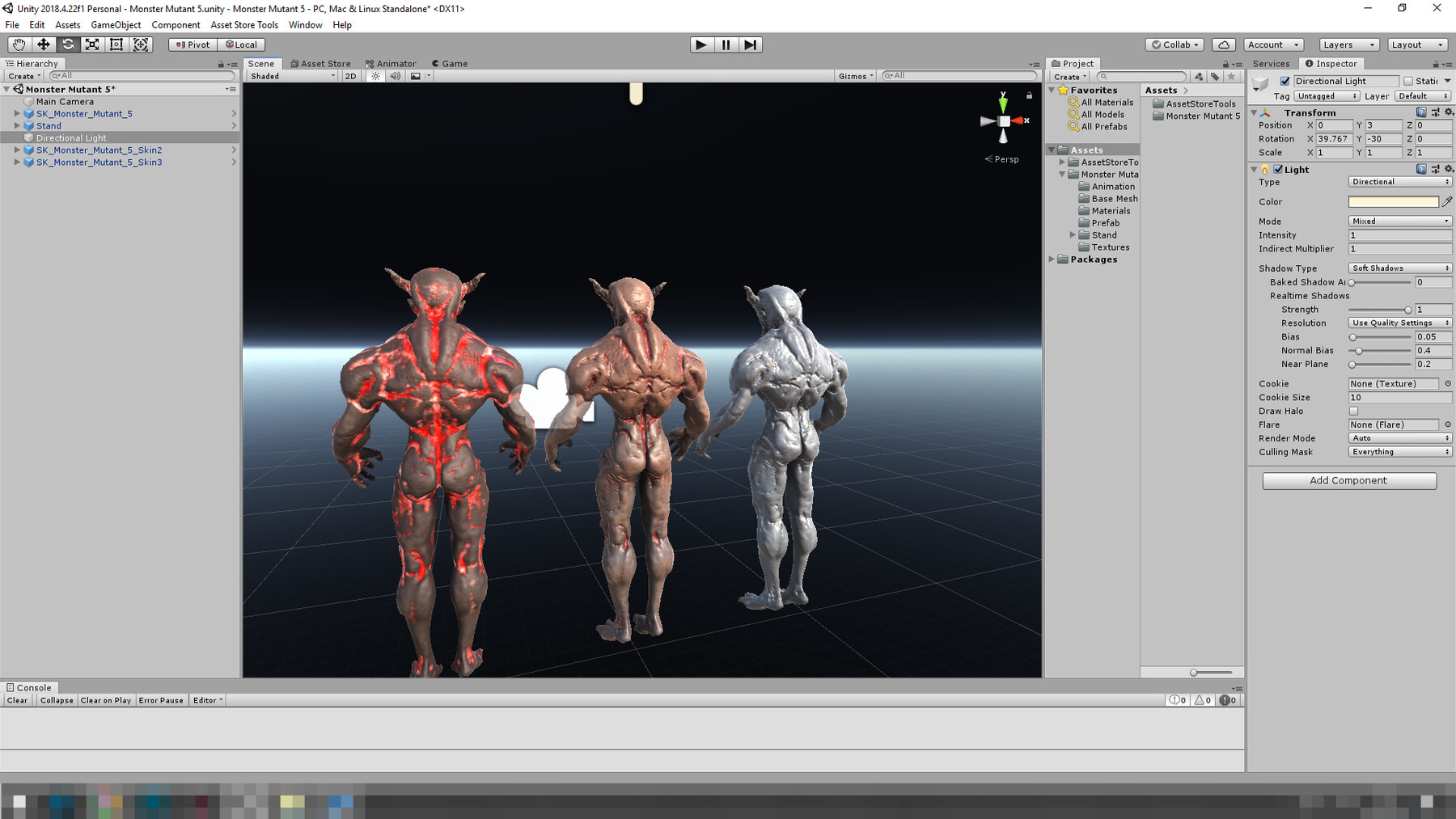 ArtStation - Monster Mutant 5 Low-poly 3D model | Game Assets