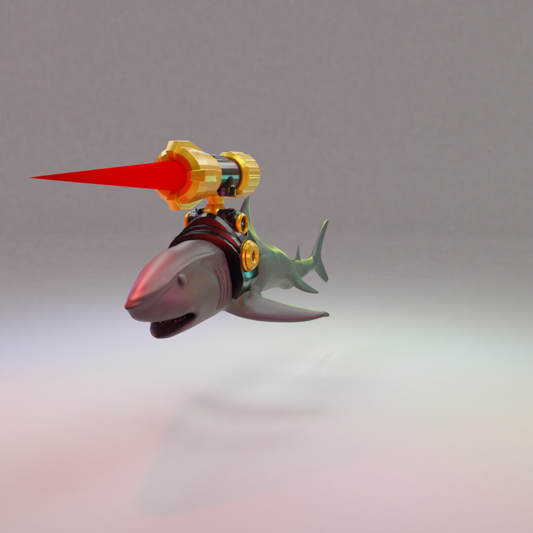 ArtStation - Dr.Evil's Shark With Laser Beam From Austin Powers | Resources
