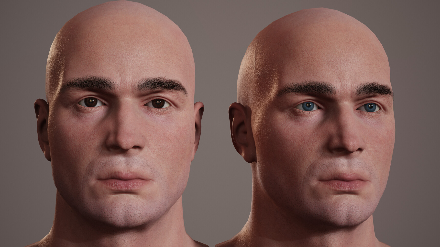 ArtStation - 16 Colors of Realistic Eye Low-poly | Game Assets