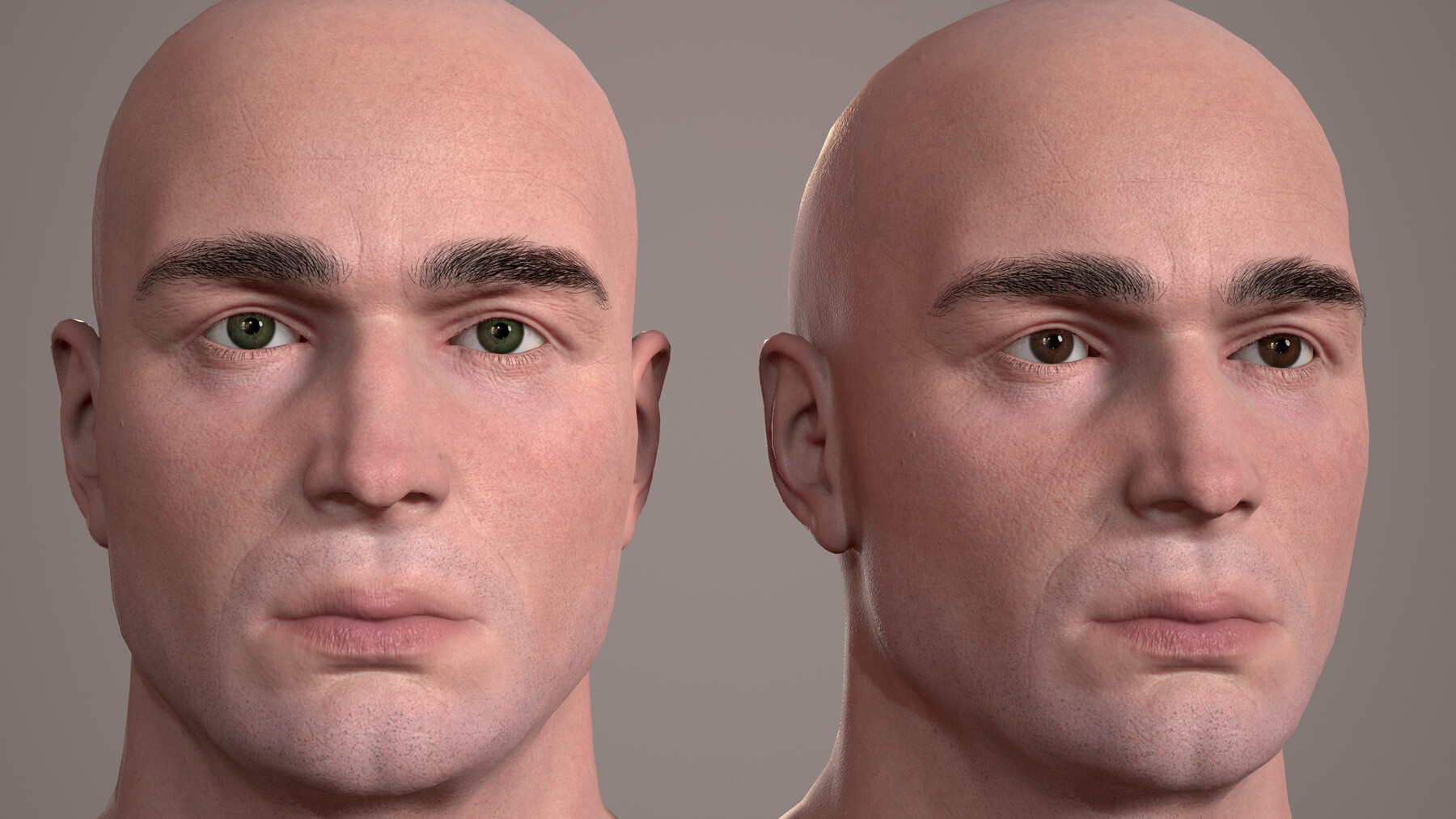 ArtStation - 16 Colors of Realistic Eye Low-poly | Game Assets