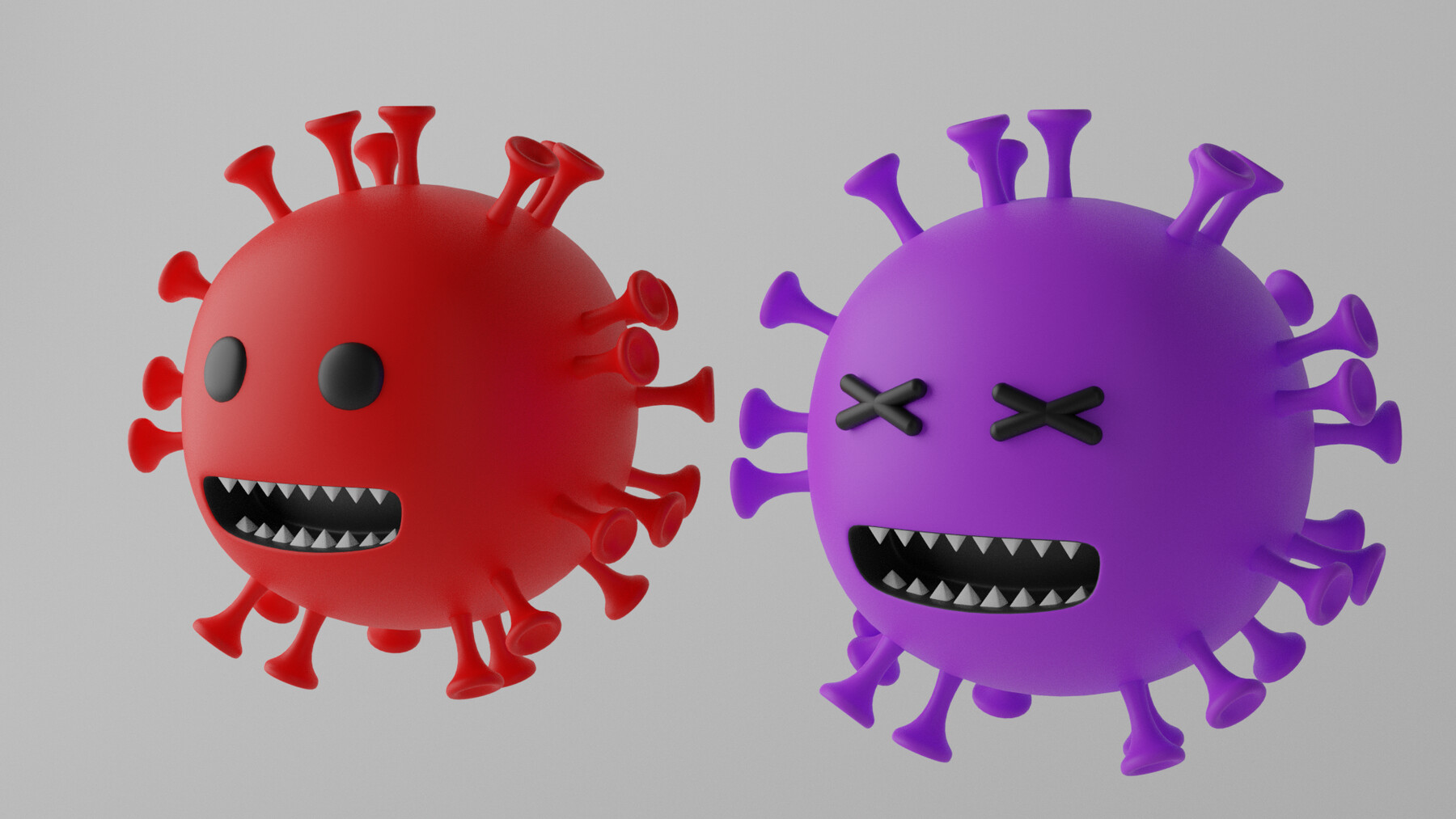 ArtStation - Cartoon Coronavirus 3D model | Game Assets