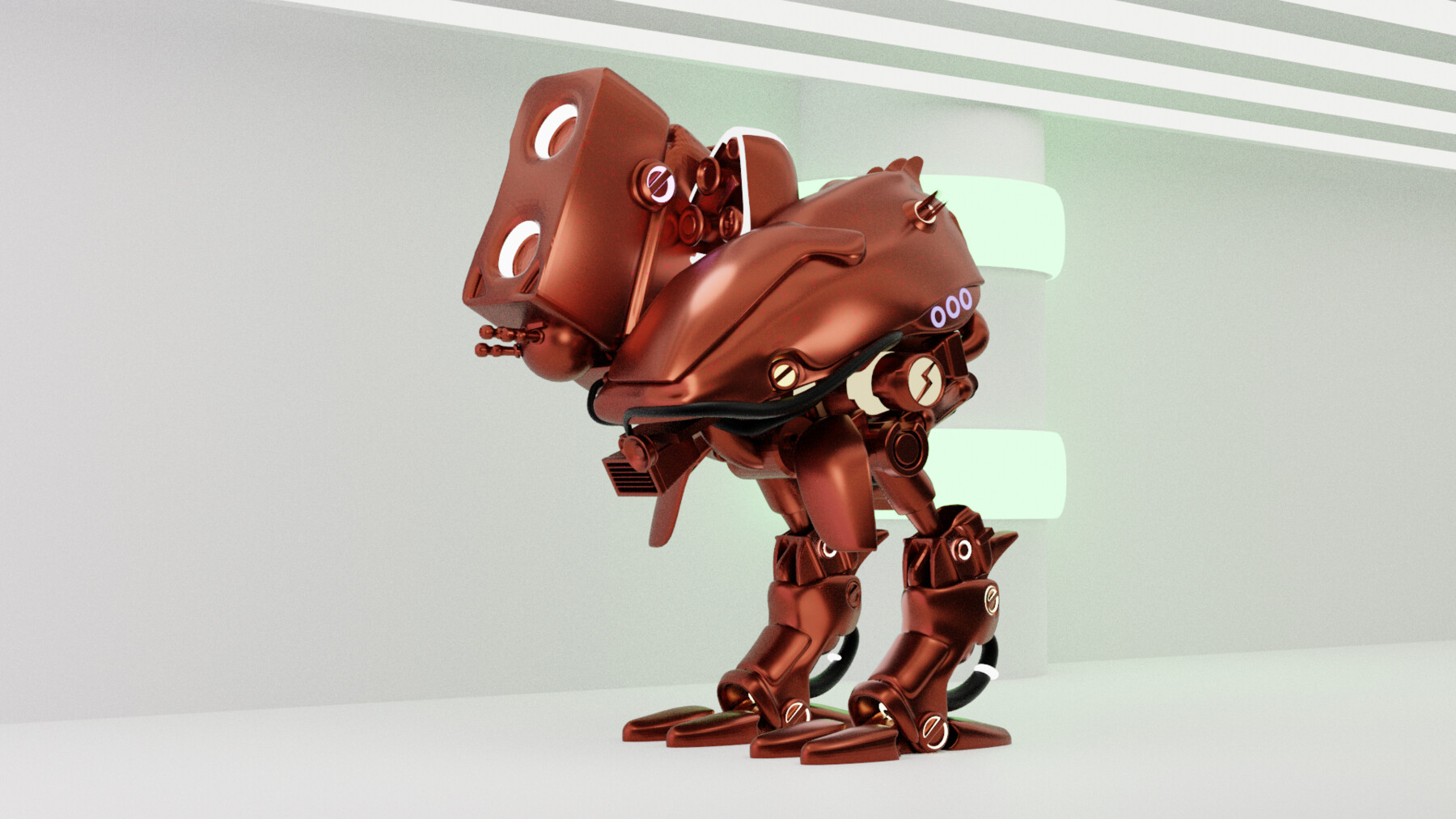 ArtStation - Robot 3D model made in blender -Sci-fi character | Resources