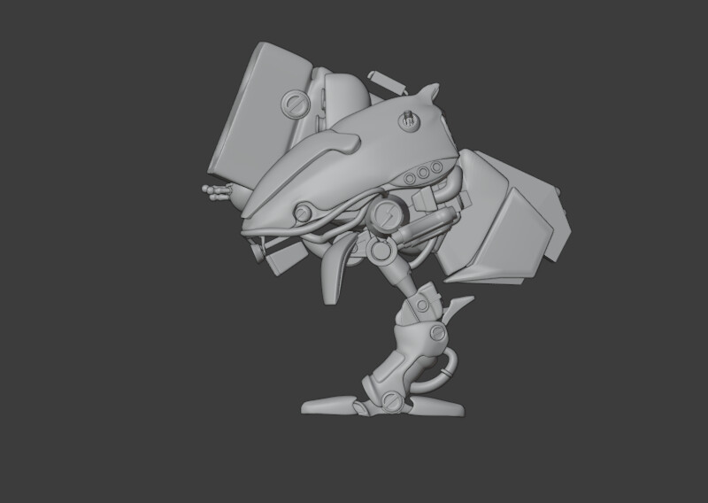 ArtStation - Robot 3D model made in blender -Sci-fi character | Resources
