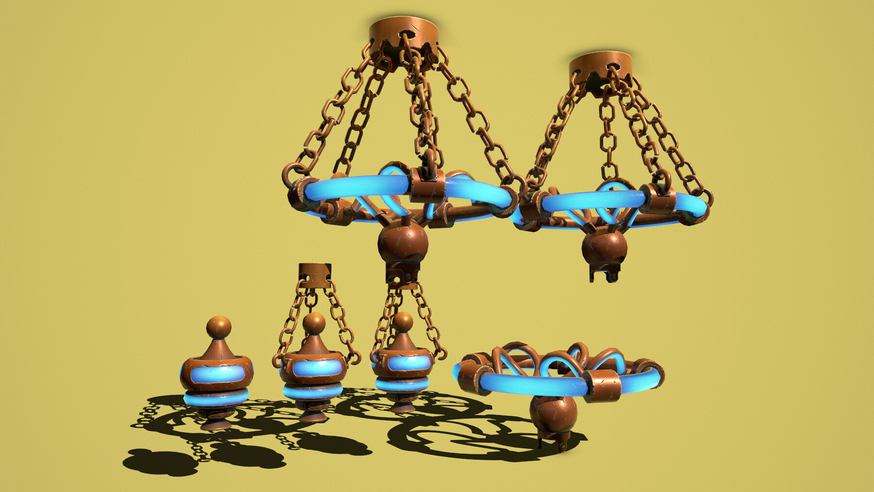 ArtStation - Fantasy lamps collection | Game Assets