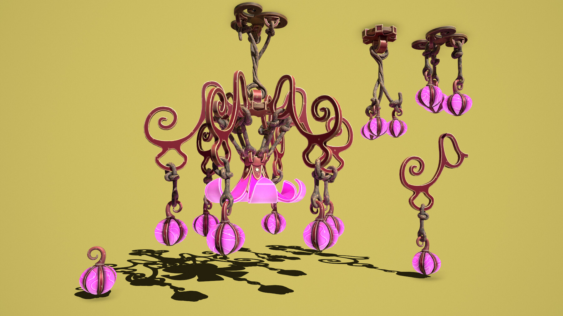 ArtStation - Fantasy lamps collection | Game Assets