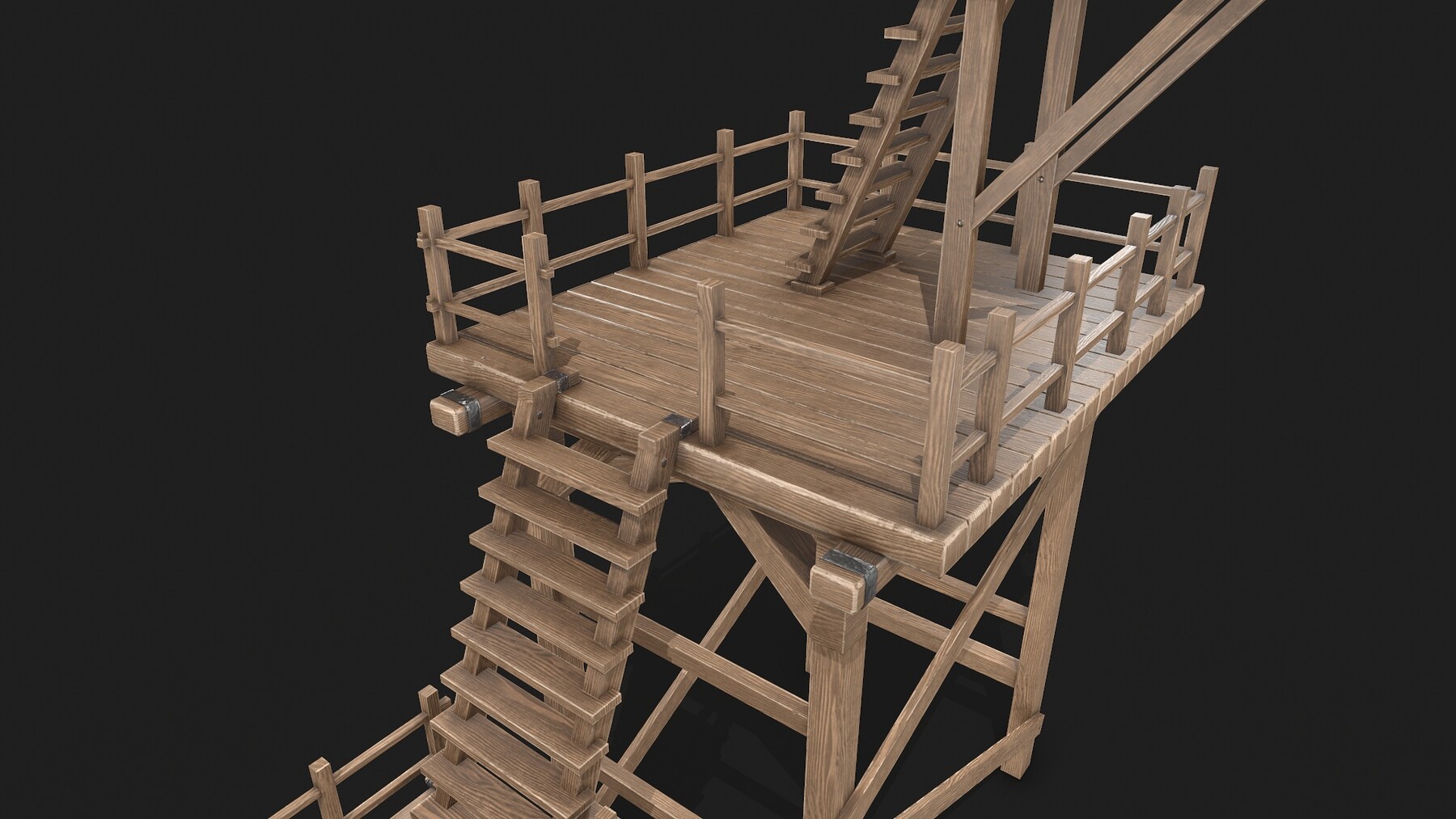 ArtStation - Wooden Watch Tower | Game Assets