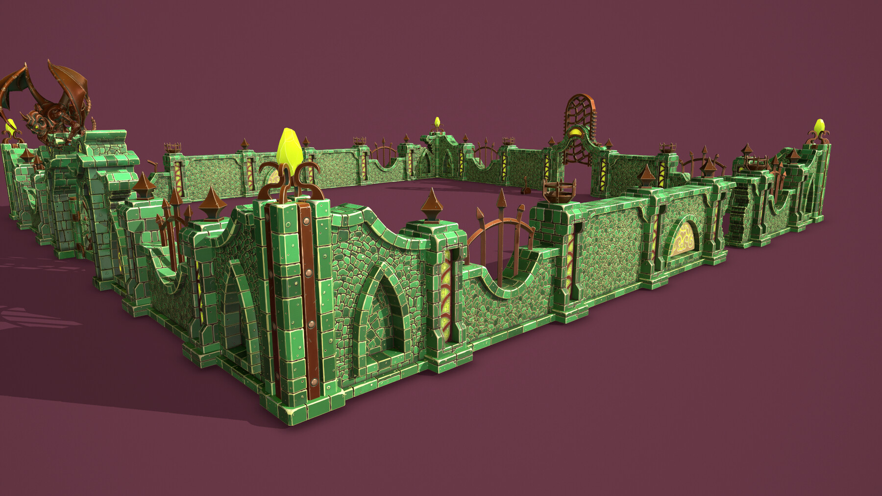 ArtStation - Fantasy cemetery collection | Game Assets