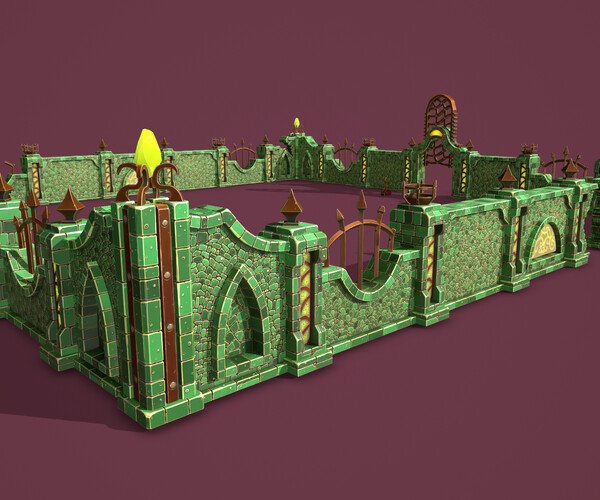 ArtStation - Fantasy cemetery collection | Game Assets