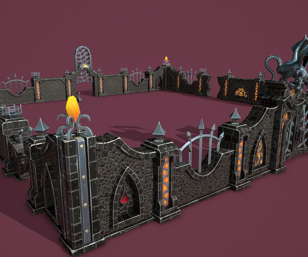 ArtStation - Fantasy cemetery collection | Game Assets