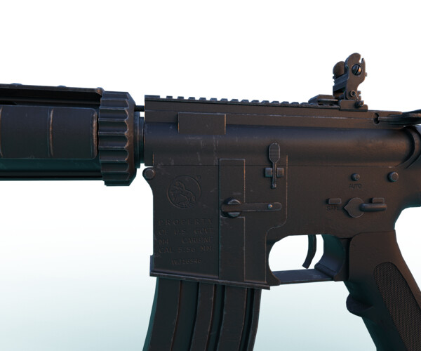 ArtStation - Colt M4 SOPMOD 1 | Game Assets