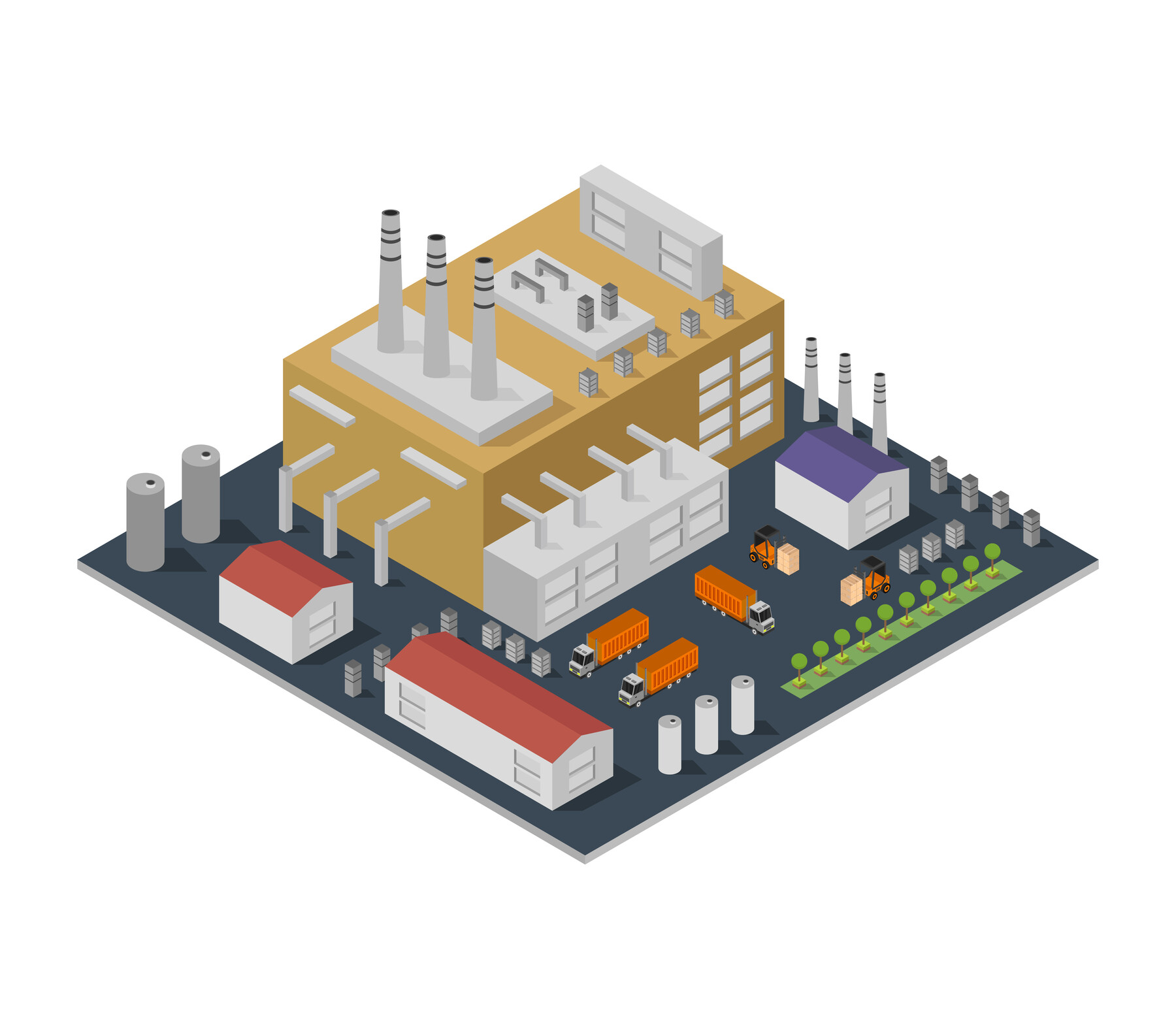 ArtStation - Isometric industry | Artworks