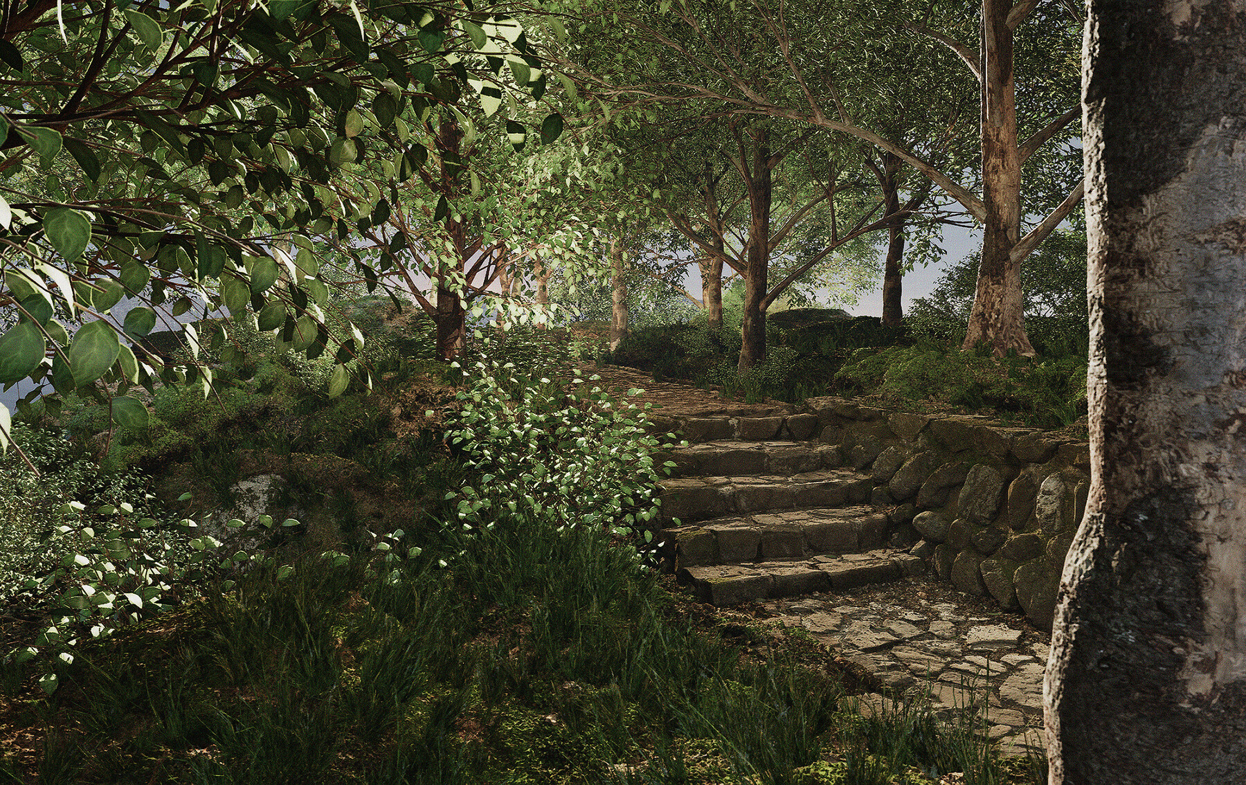 ArtStation - UE5/4 Cinematic Trees pack 01 | Game Assets