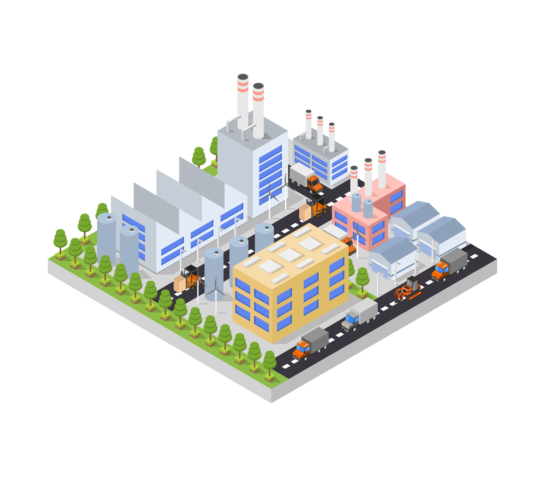 ArtStation - Isometric industry | Artworks