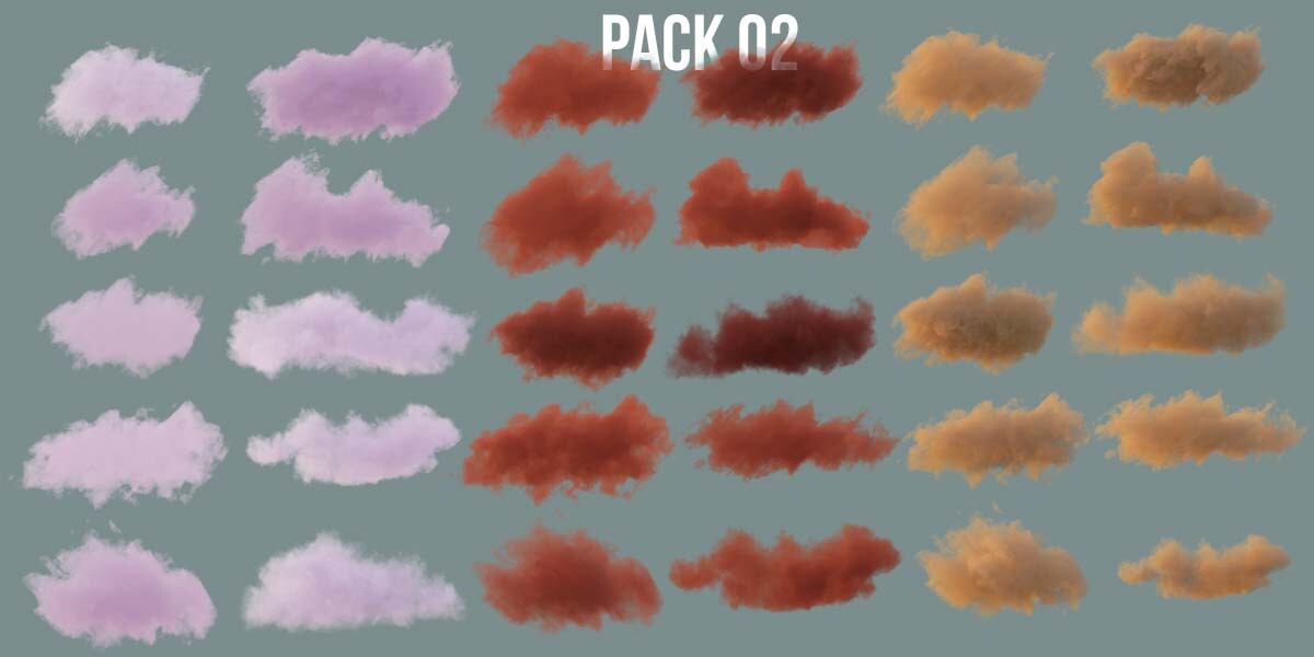 ArtStation - Fluffy Clouds Pack 02 & Cloud Node Shader for Blender ...