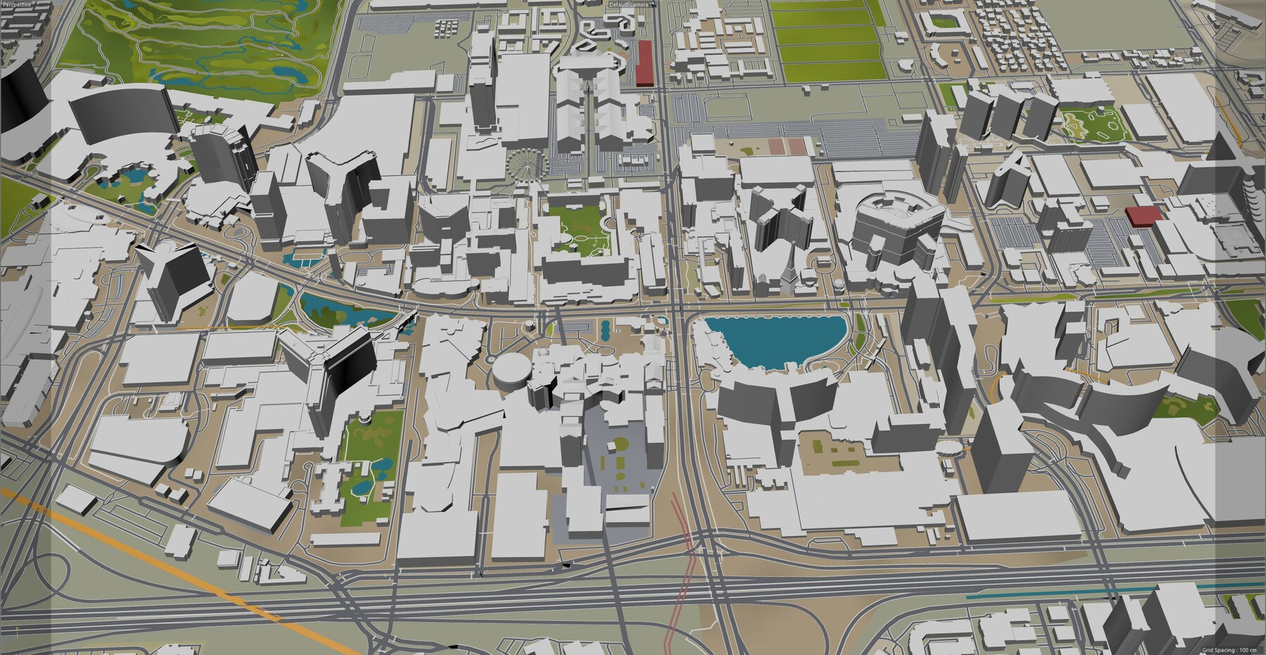 ArtStation - Las Vegas City Nevada USA 3D Model | Game Assets