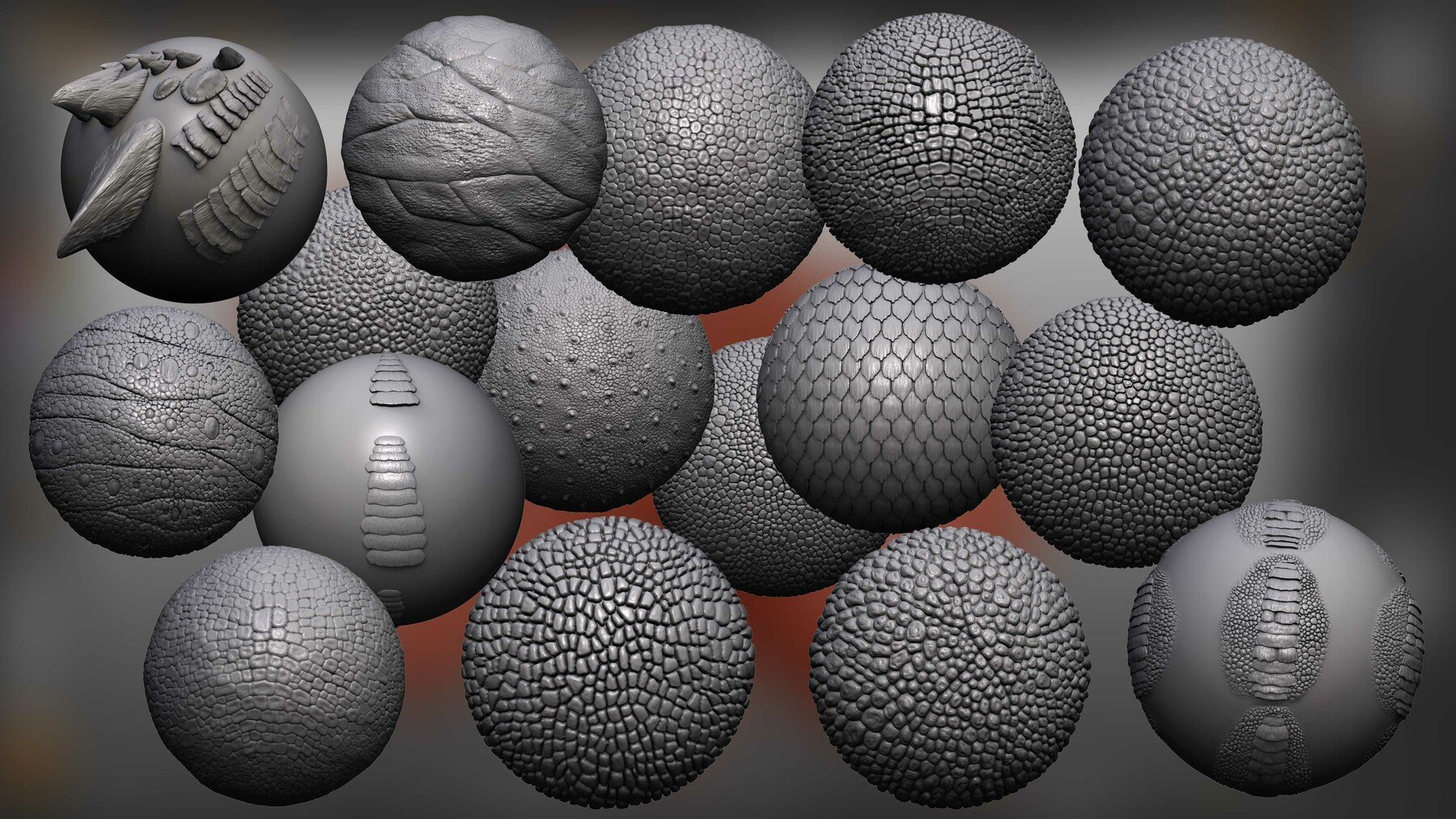 ArtStation - Dinosaur/creature tileable alpha textures with T Rex bust ...