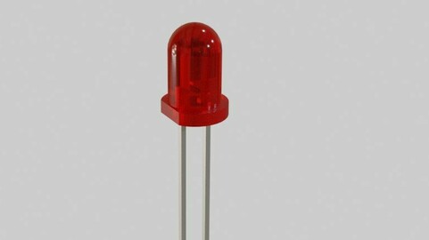 ArtStation - Red Led - Light - Electronic parts Low-poly 3D model ...