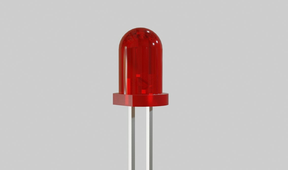 ArtStation - Red Led - Light - Electronic parts Low-poly 3D model ...