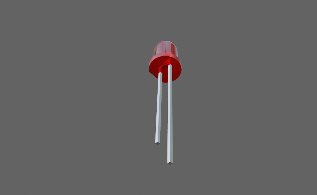 ArtStation - Red Led - Light - Electronic parts Low-poly 3D model ...