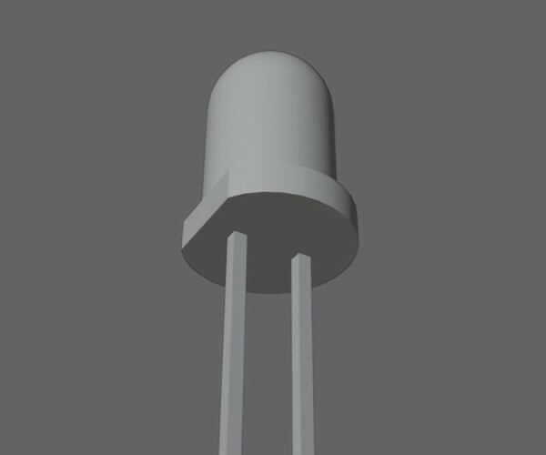ArtStation - Red Led - Light - Electronic parts Low-poly 3D model ...