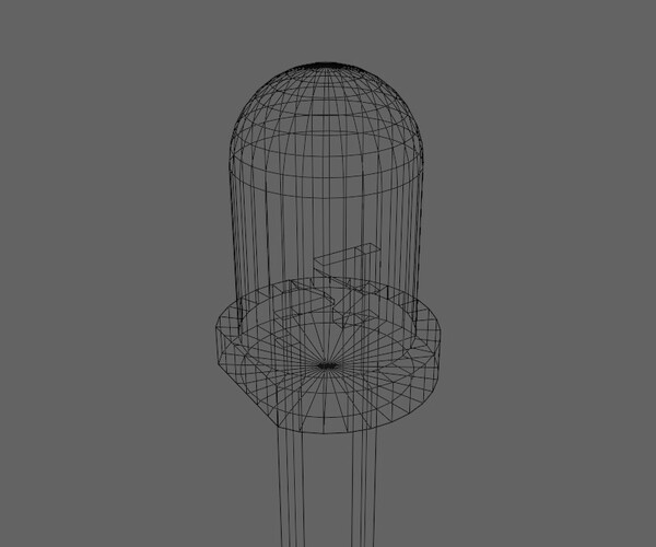 ArtStation - Red Led - Light - Electronic parts Low-poly 3D model ...