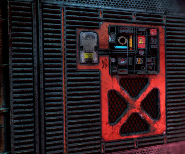 ArtStation - PBR - INDUSTRIAL FACTORY WALL/PANEL- 4K MATERIAL | Resources