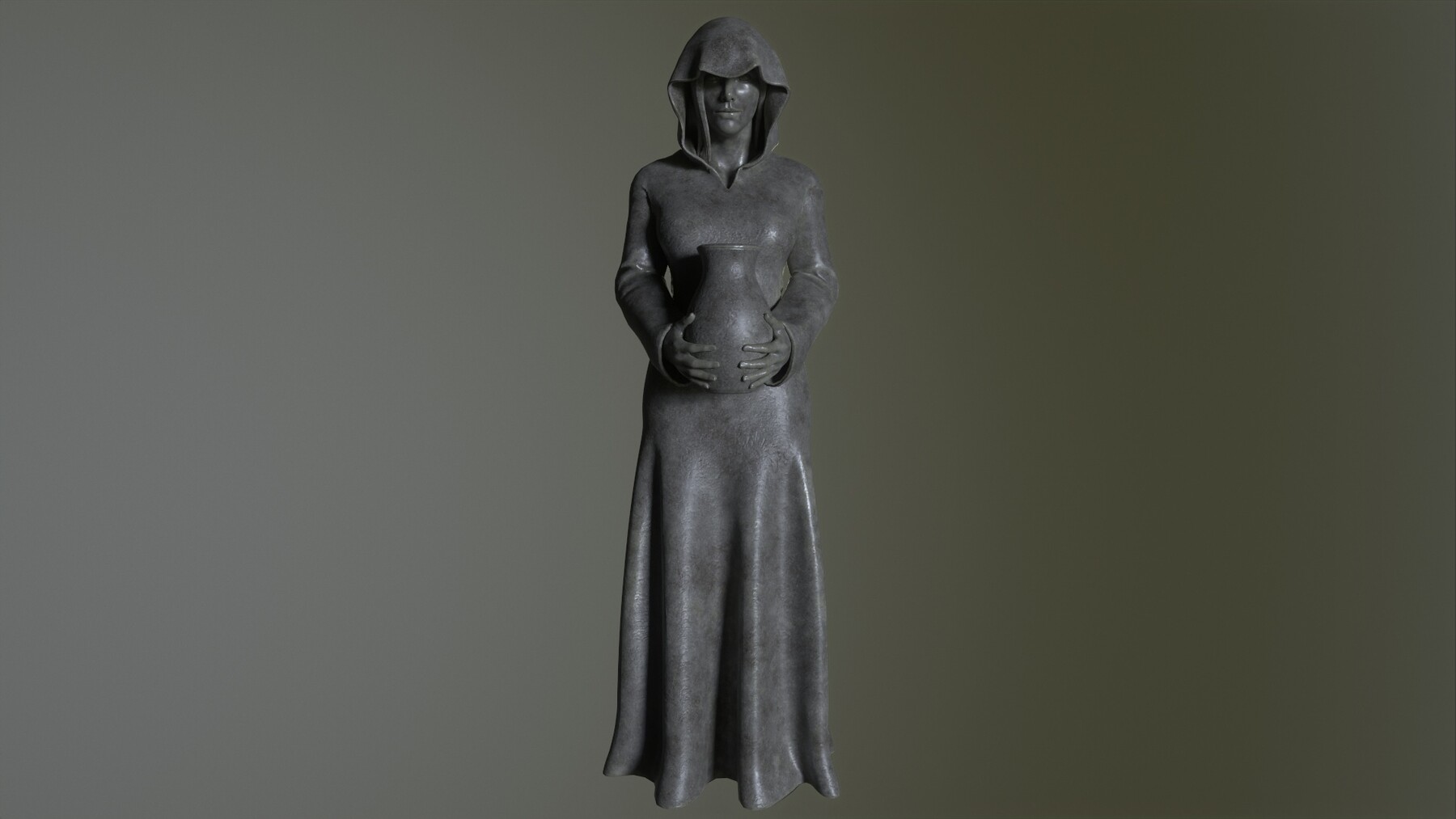 ArtStation - Female Statue Low-poly 3D model | Game Assets