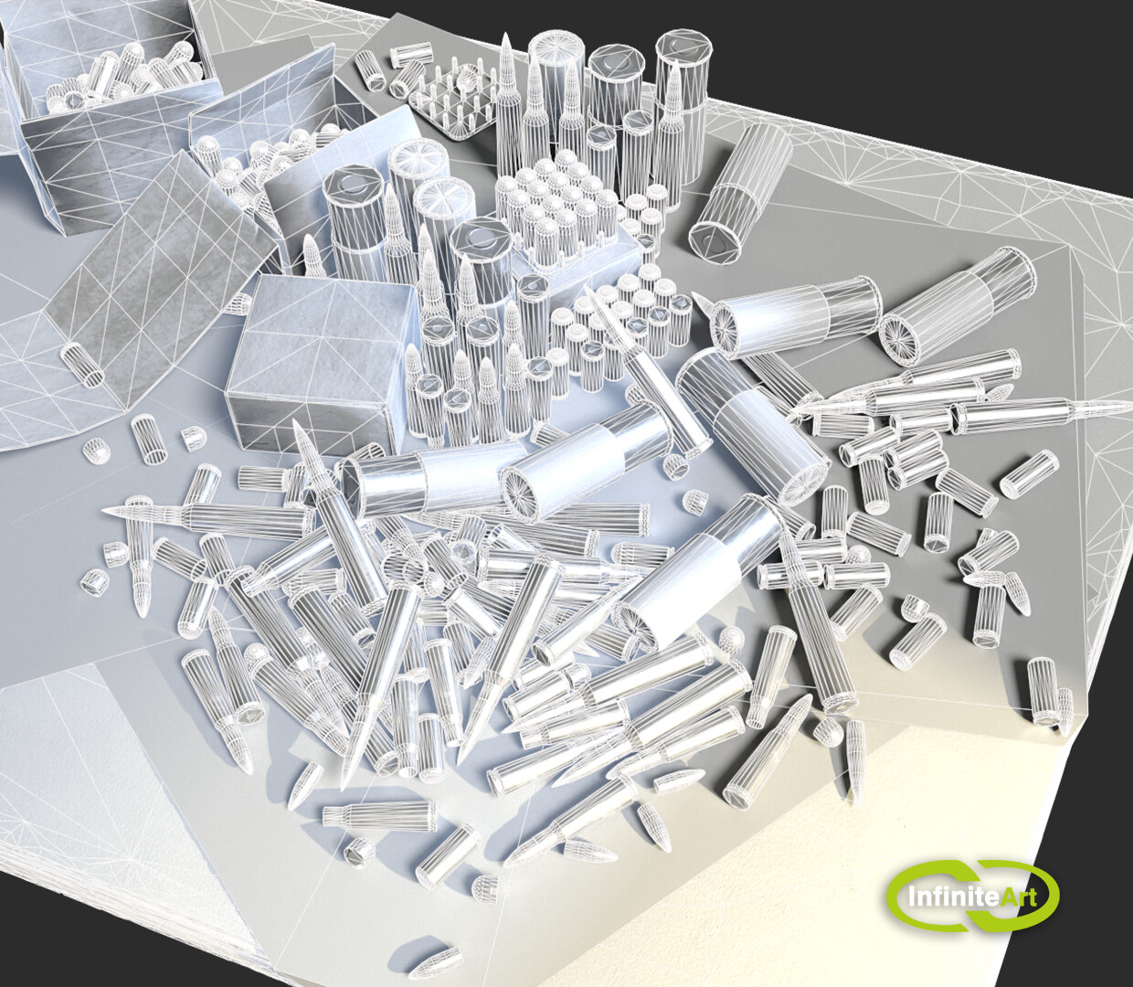 ArtStation - Ammunition: bullets and shell casings | Game Assets