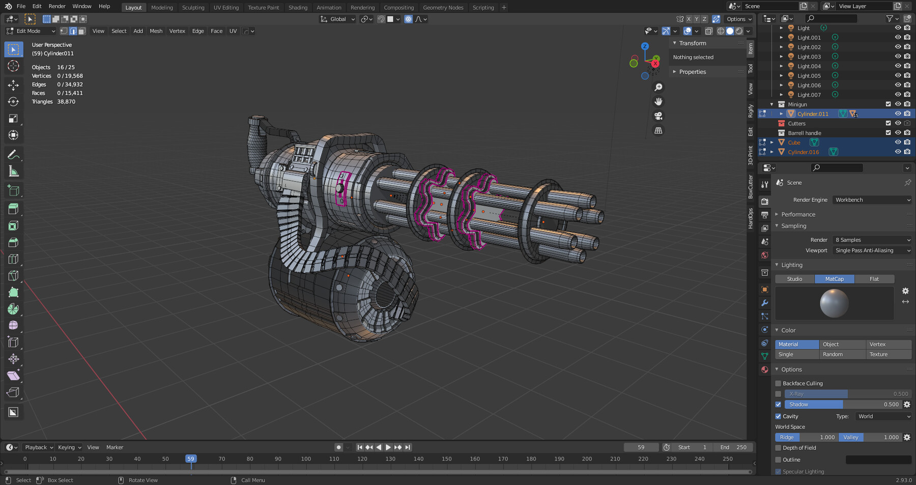 ArtStation - Apocalyptic Minigun | Game Assets