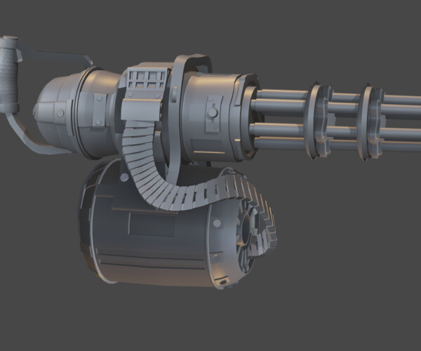 ArtStation - Apocalyptic Minigun | Game Assets