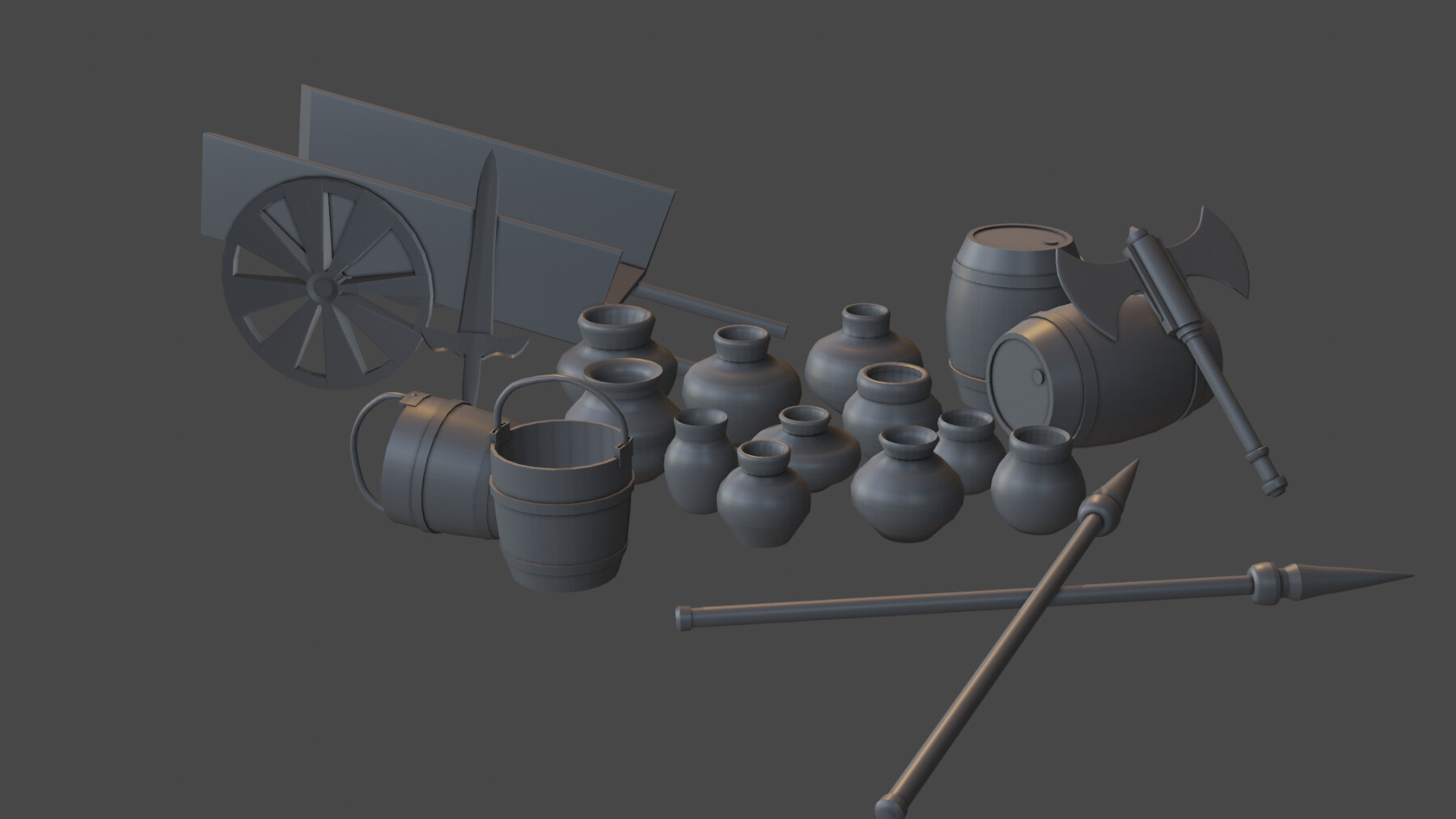 ArtStation - Medieval Game Set | Game Assets