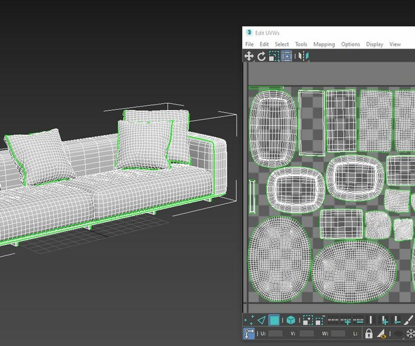 ArtStation - Game Ready Sofa v.3 | Game Assets