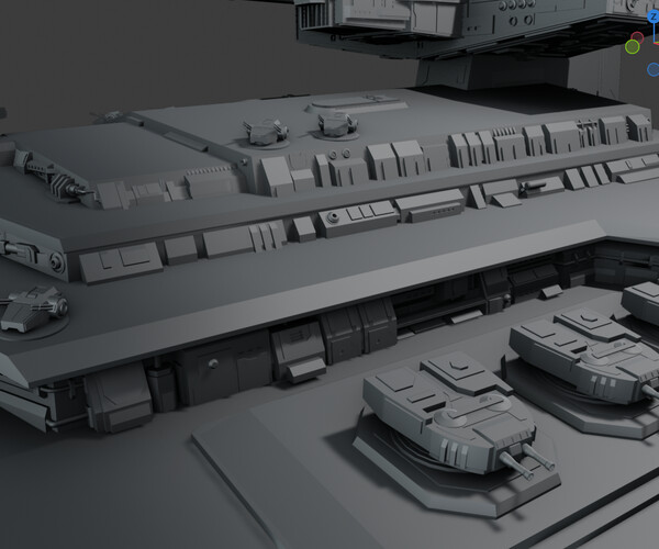 ArtStation - Victory 1 Class Star Destroyer - Star Wars | Game Assets