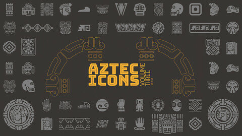 ArtStation - Aztec VECTOR ICONS Volume 1 | Artworks