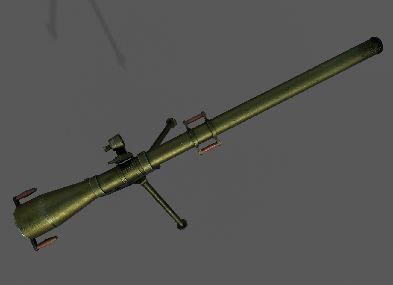 ArtStation - 75-mm recoilless gun M-20 | Game Assets