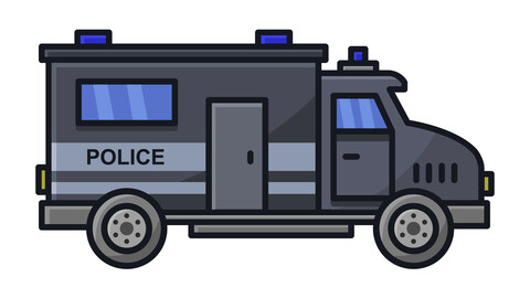 ArtStation - Police van | Artworks