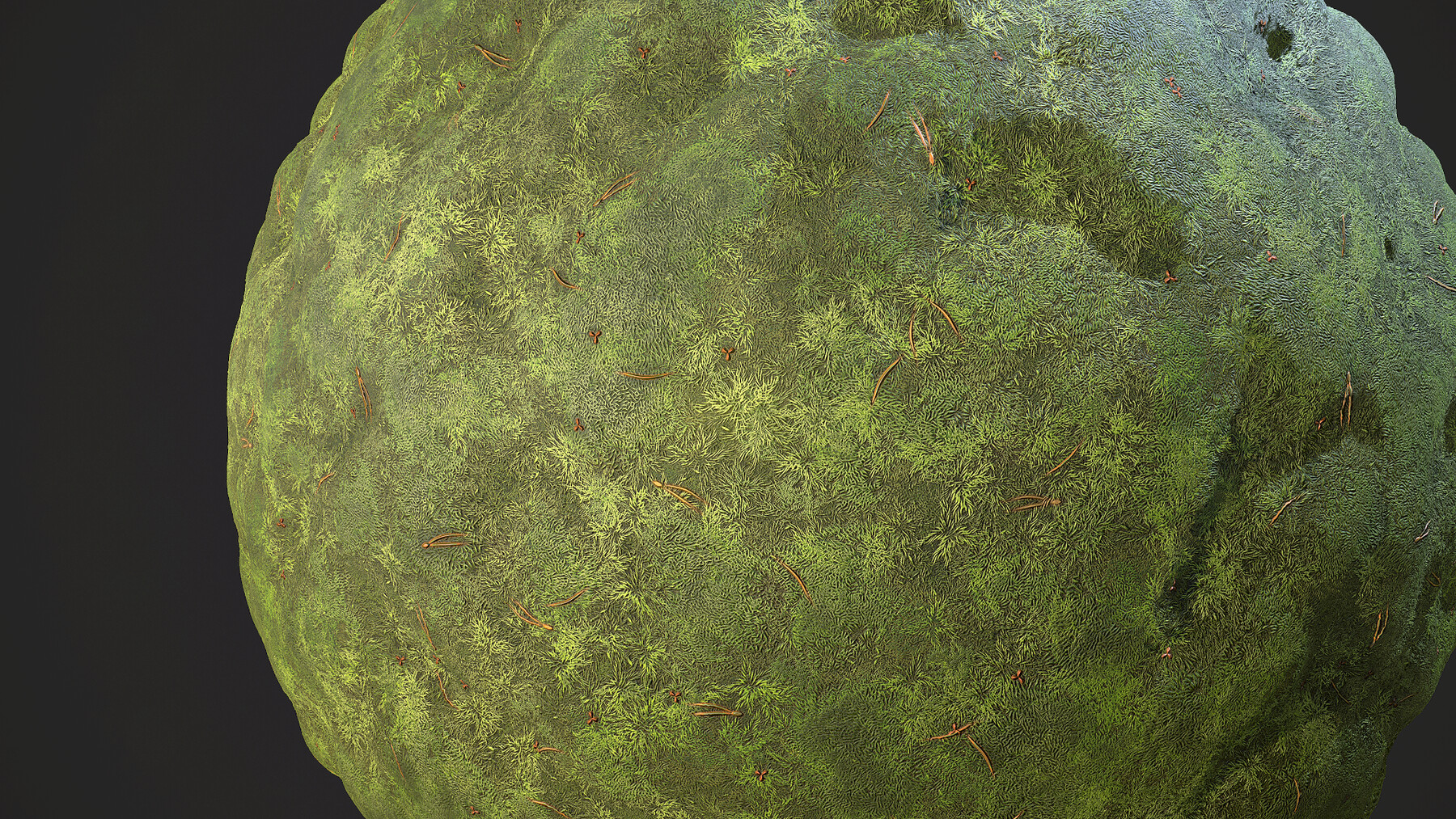 ArtStation - Moss Tileable Material with Substance Graph | Game Assets