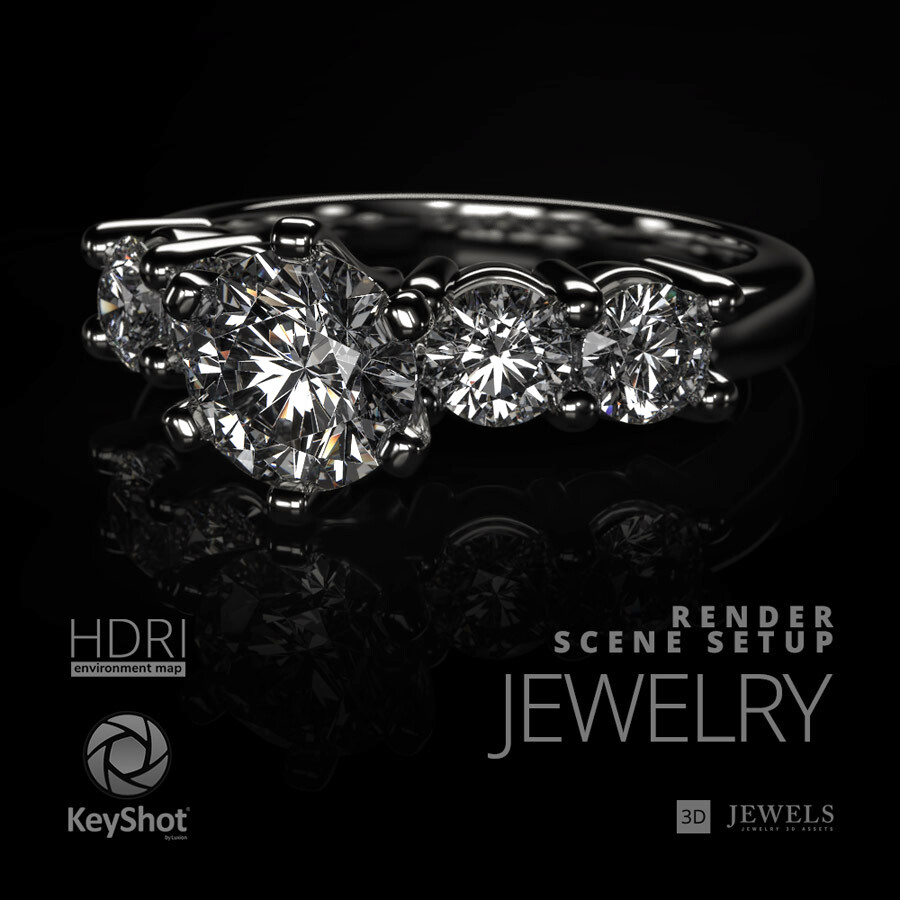 ArtStation - Jewelry KeyShot Black Scene Setup for 3D Rendering | Resources