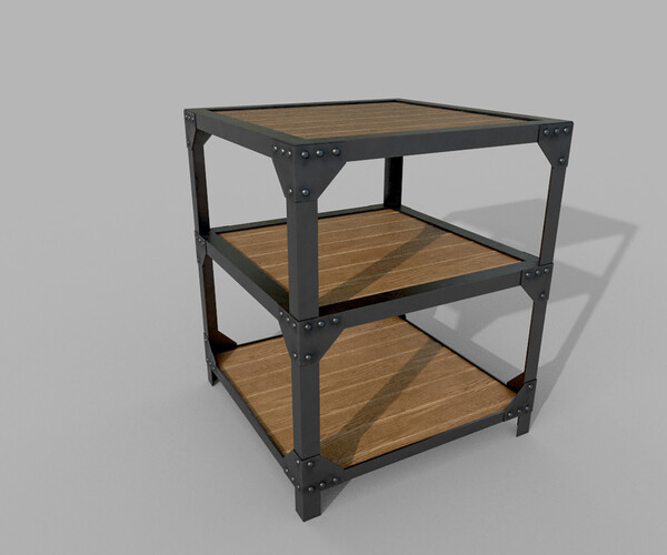 ArtStation - Metallic PBR Table | Game Assets