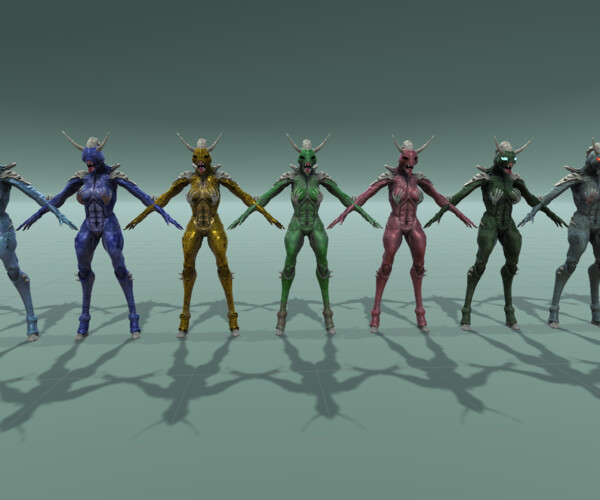 ArtStation - Galactic Creature 02 - 10 colors | Game Assets