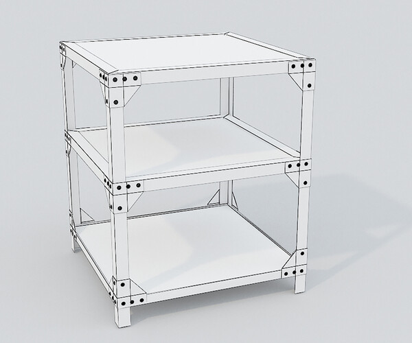 ArtStation - Metallic PBR Table | Game Assets