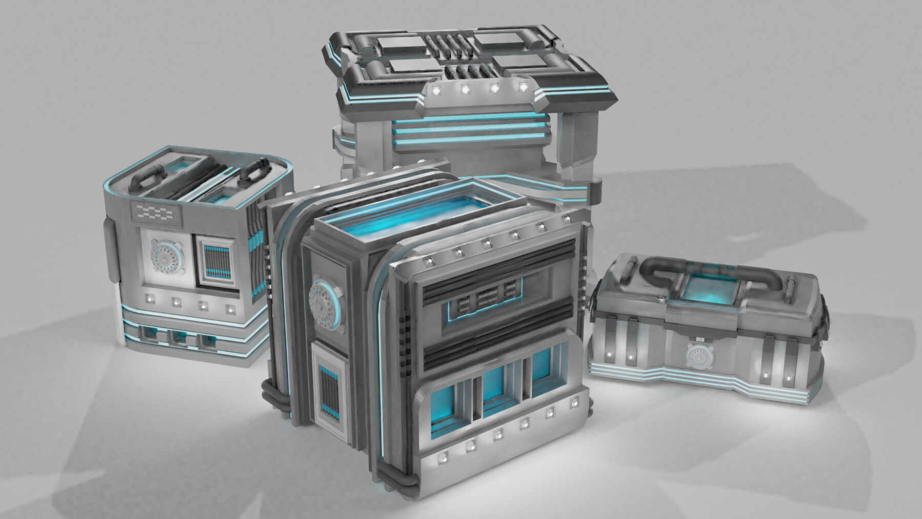 ArtStation - Futuristic Crate Set | Game Assets