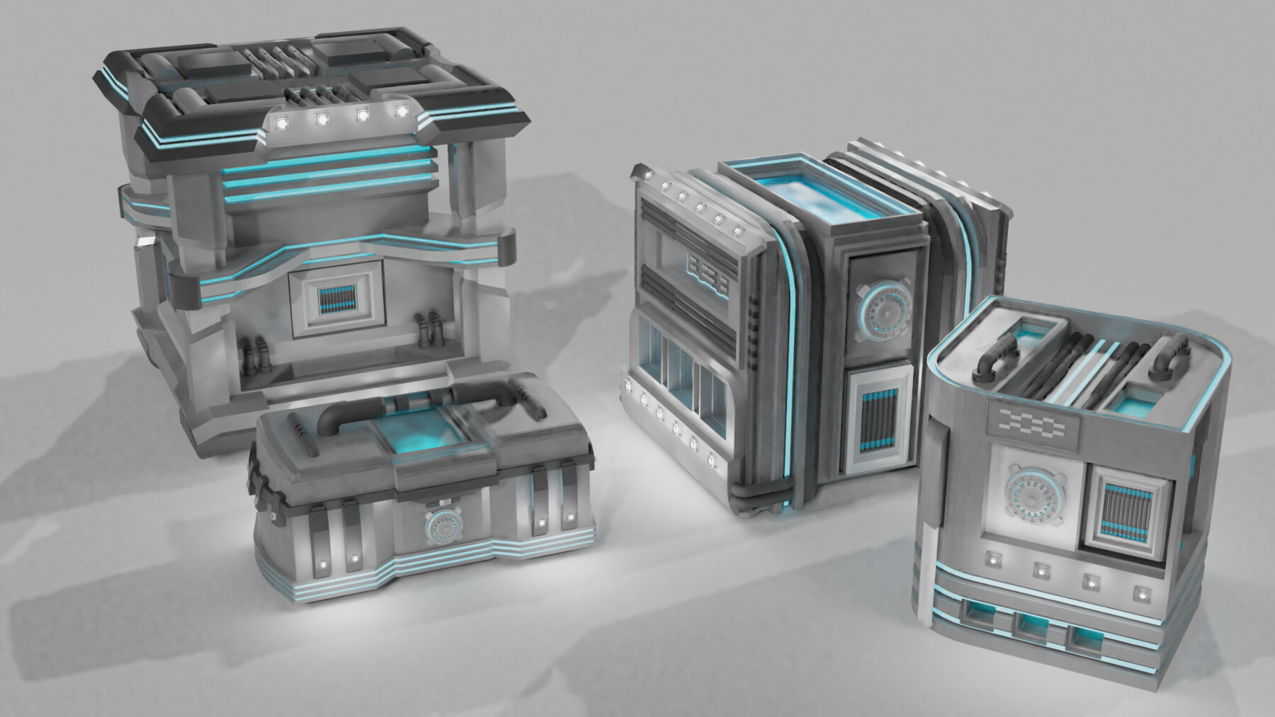 ArtStation - Futuristic Crate Set | Game Assets